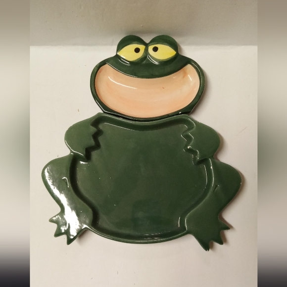 J.S. NY | Dining | Vintage Jsny 3pc Frog Dish Platter Tray Porcelain ...